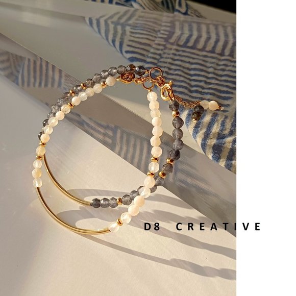 D8 Creative | Jewelry | New 4 K Gold Filled Curve Pipe With Quartz ...